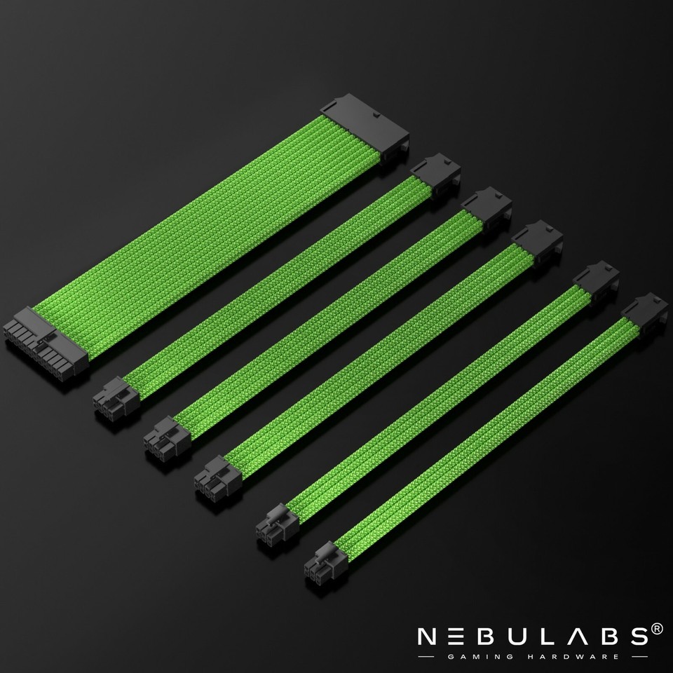 6 PC Kit - Gaming PC GPU Cable Kit Extensions Cable Extension Kit PSU ...