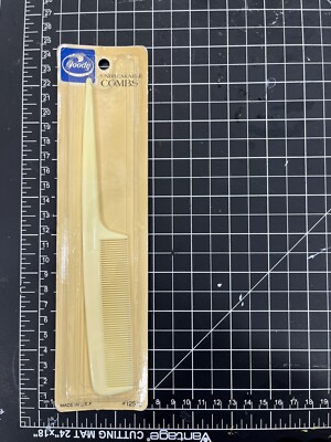 Vintage 1982 Goody Unbreakable Tail Comb #125 Made USA Yellow | eBay