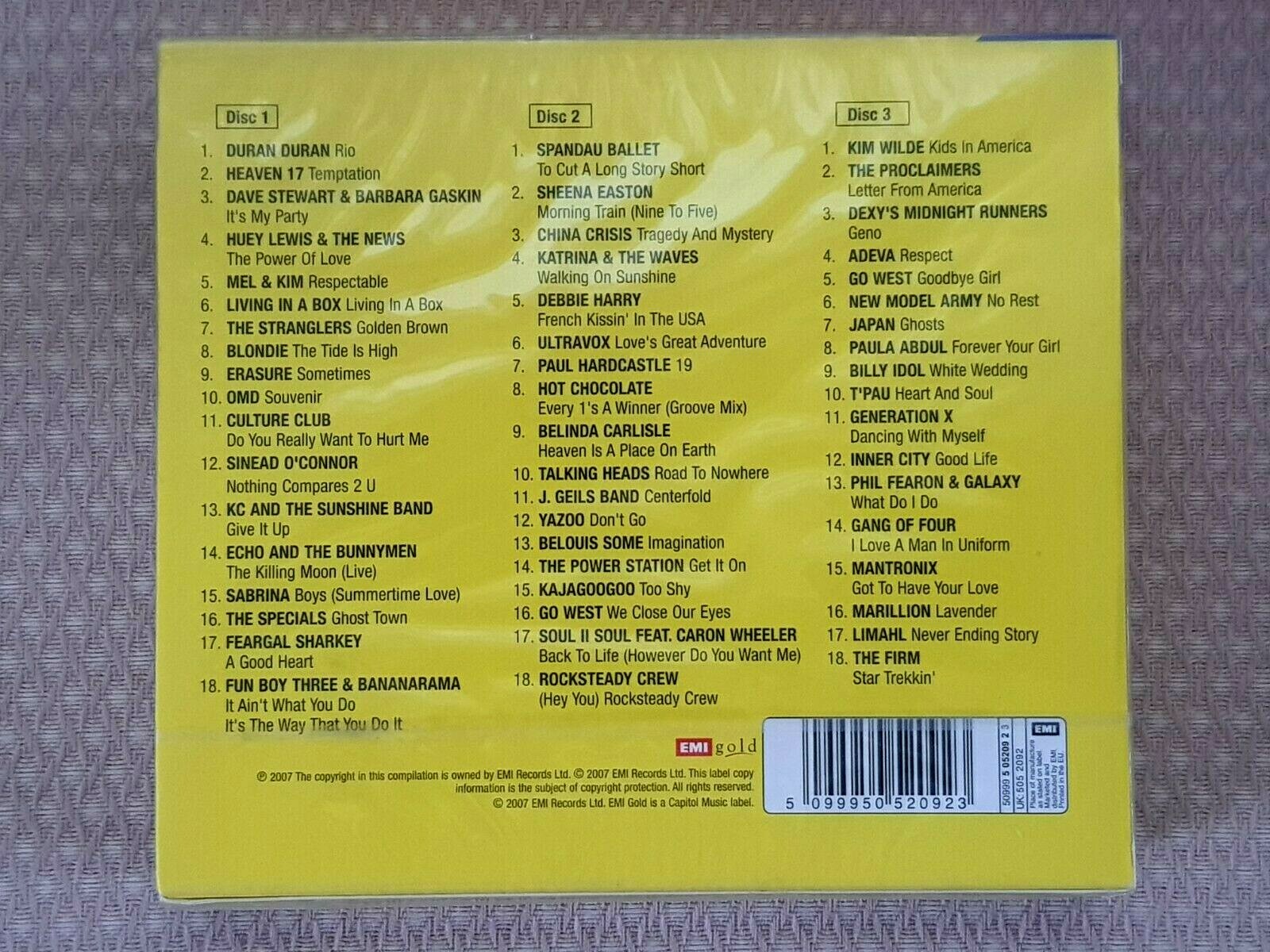 The Original 80s Box Set [Box] Erasure, Blondie (3CD, Nov-2007, EMI ...