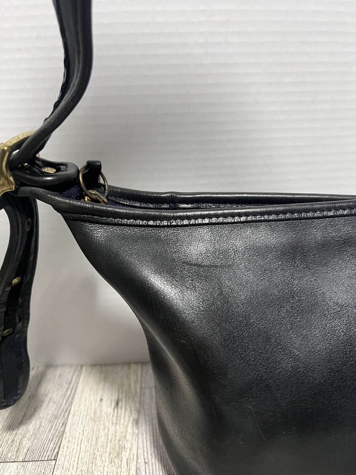 Coach Vintage Maggie Crossbody Bucket Bag Blue #9019 - Gem