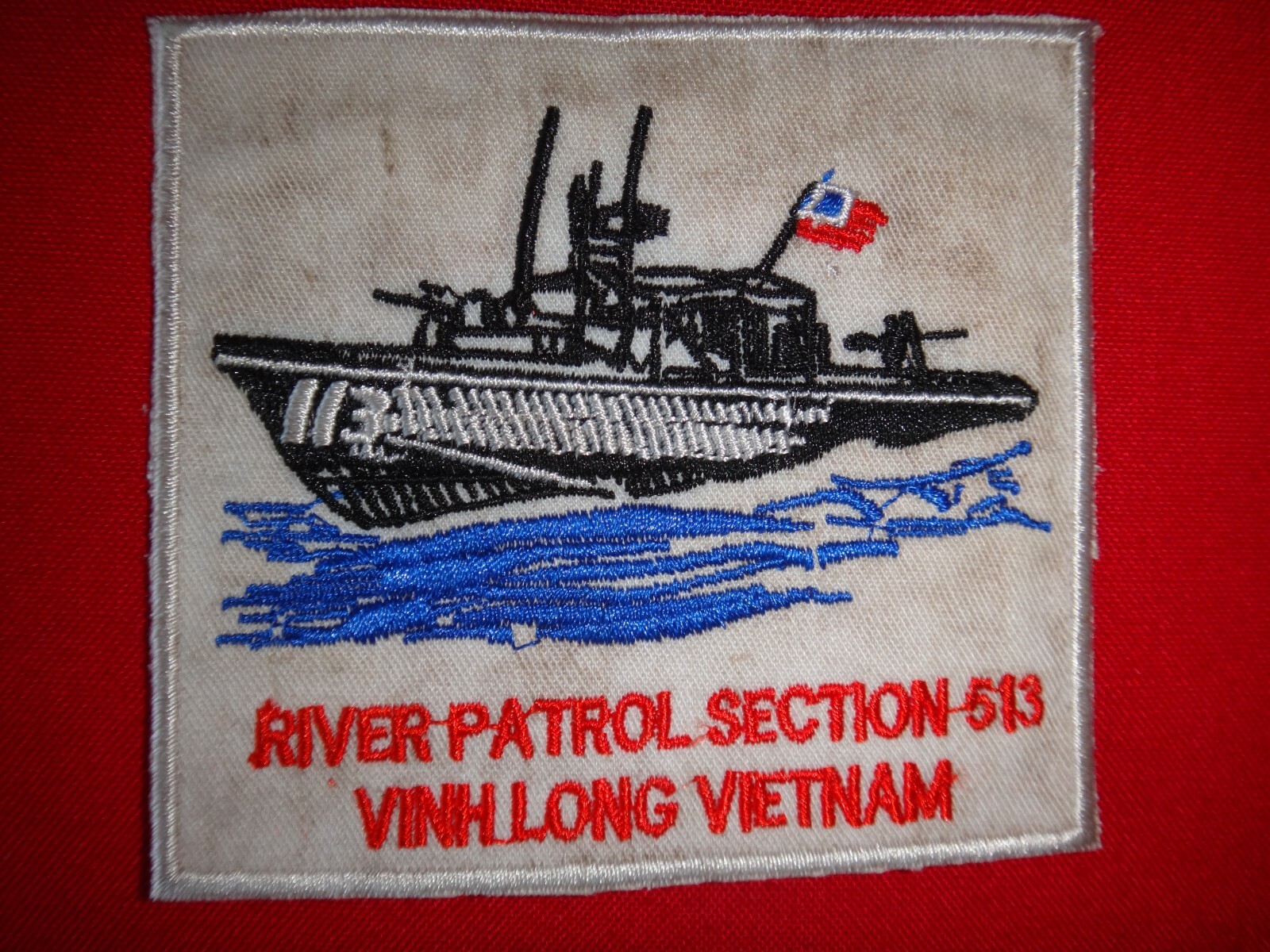 Vietnam War Patch US Navy PBR RIVER PATROL SECTION 513 VINH LONG ...