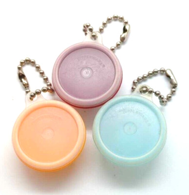Set of 3 Tupperware Keychain Mini Wonderlier Bowls Vintage Clear Lid ...