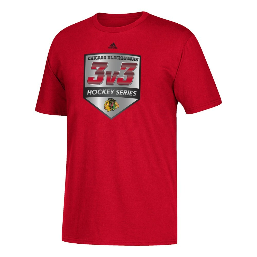 Chicago Blackhawks NHL Adidas "3V3" Hockey Series Men's Red T-Shirt | eBay