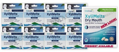 Xylimelts Dry Mouth MILD MINT 40ct ( 8 pack ) NEW LOOK ^^ | eBay