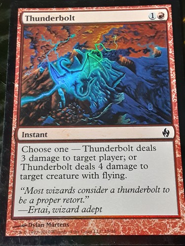 Thunderbolt FOIL , DD Fire and Lightning , NM ,MTG, FREE SHIPPING | eBay