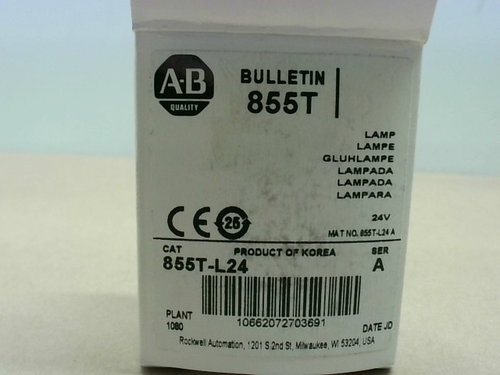 Allen Bradley 855T-L24 Series A Incandescent Light Bulb - New in Box | eBay