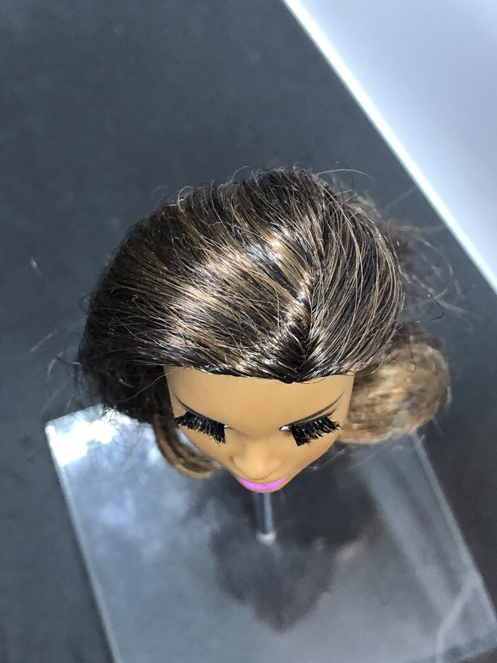 2014 Barbie Style Grace Doll Head Only Lashes African American for OOAK ...