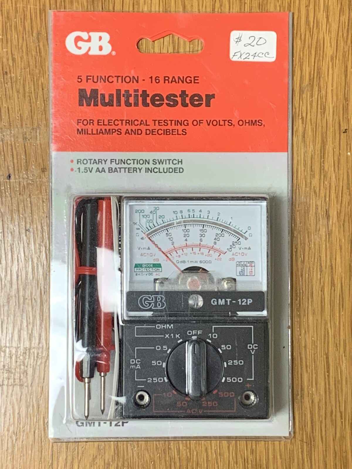 GB Multitester Multimeter Analog 5 Function 12 Range Gmt-12p for sale ...
