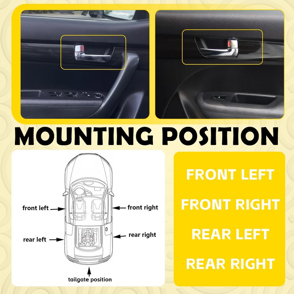 4X Inside Interior Door Handle Right Left Front/Rear For 11 12 13-15 ...