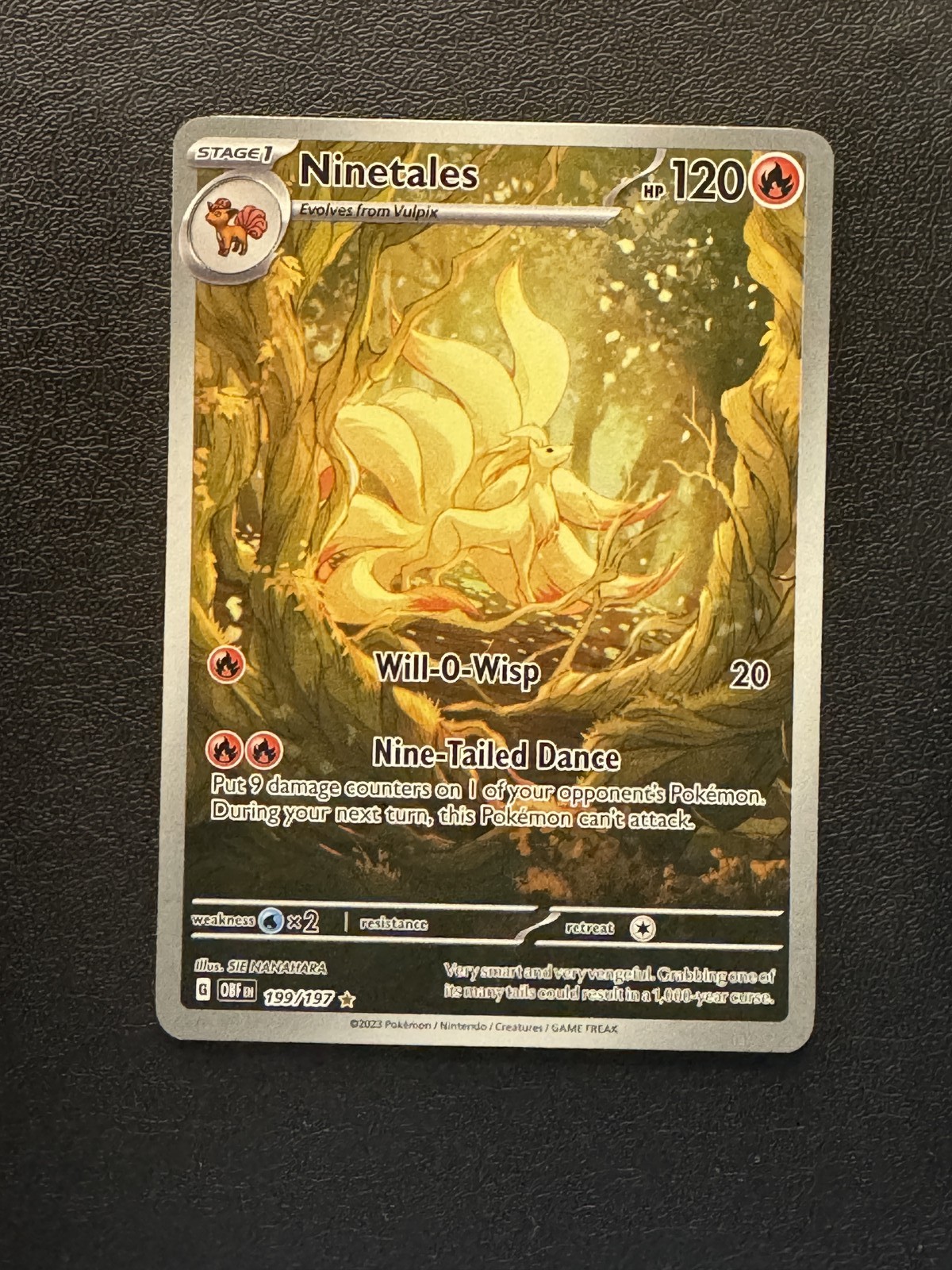 Ninetales 2023 Scarlet & Violet: Obsidian Flames #199/197 Illustration Rare Price Guide - Sports ...
