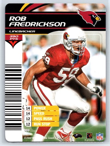 2002 NFL Showdown Rob Fredrickson Arizona Cardinals #003 | eBay