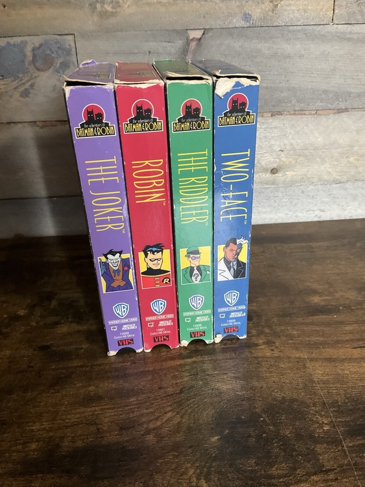 The Adventures Of Batman And Robin VHS Lot Of 4 Joker Robin Two Faced ...