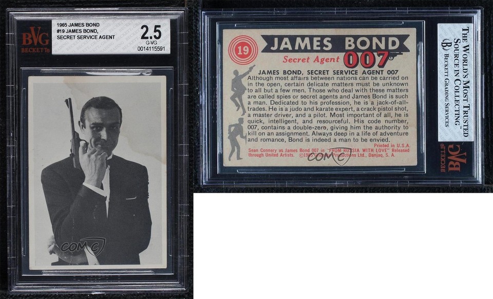 1965 Philadelphia James Bond James Bond Secret Service Agent 007 #19 ...