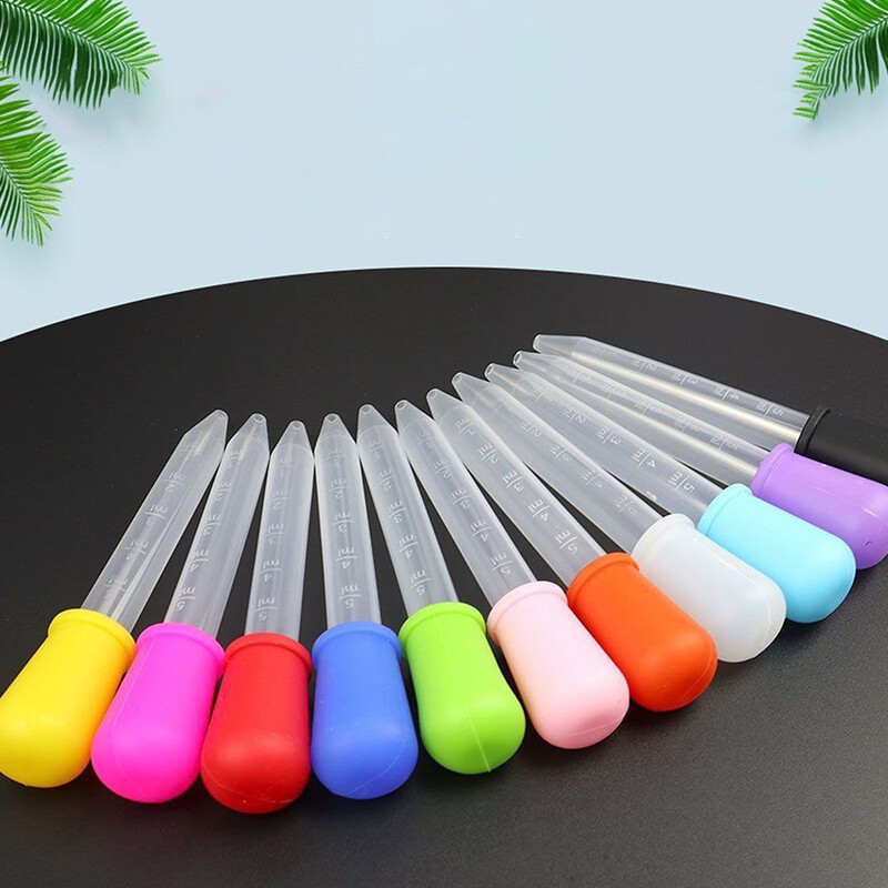 5ml Silicone Straw Dropper Children’s Feeding Medicine Straw With Scale ...