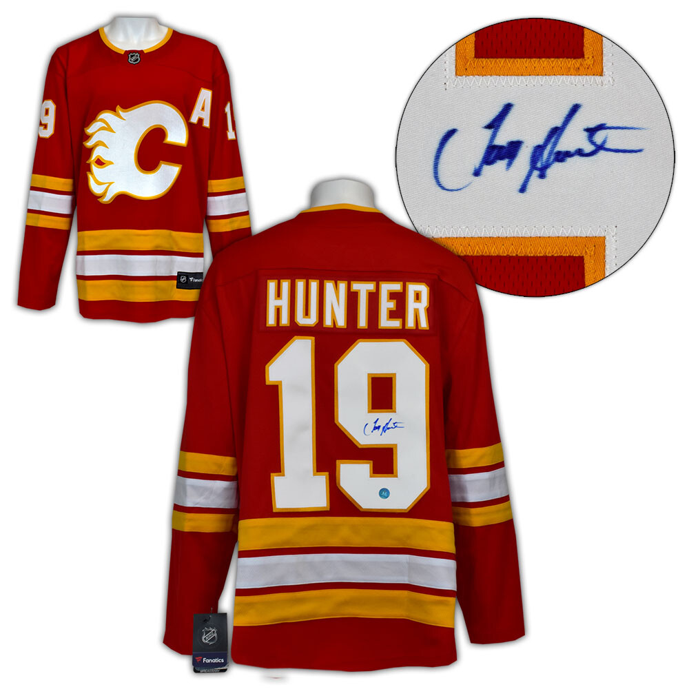 Tim Hunter Calgary Flames Signed Alt Retro Fanatics Jersey 5 | eBay