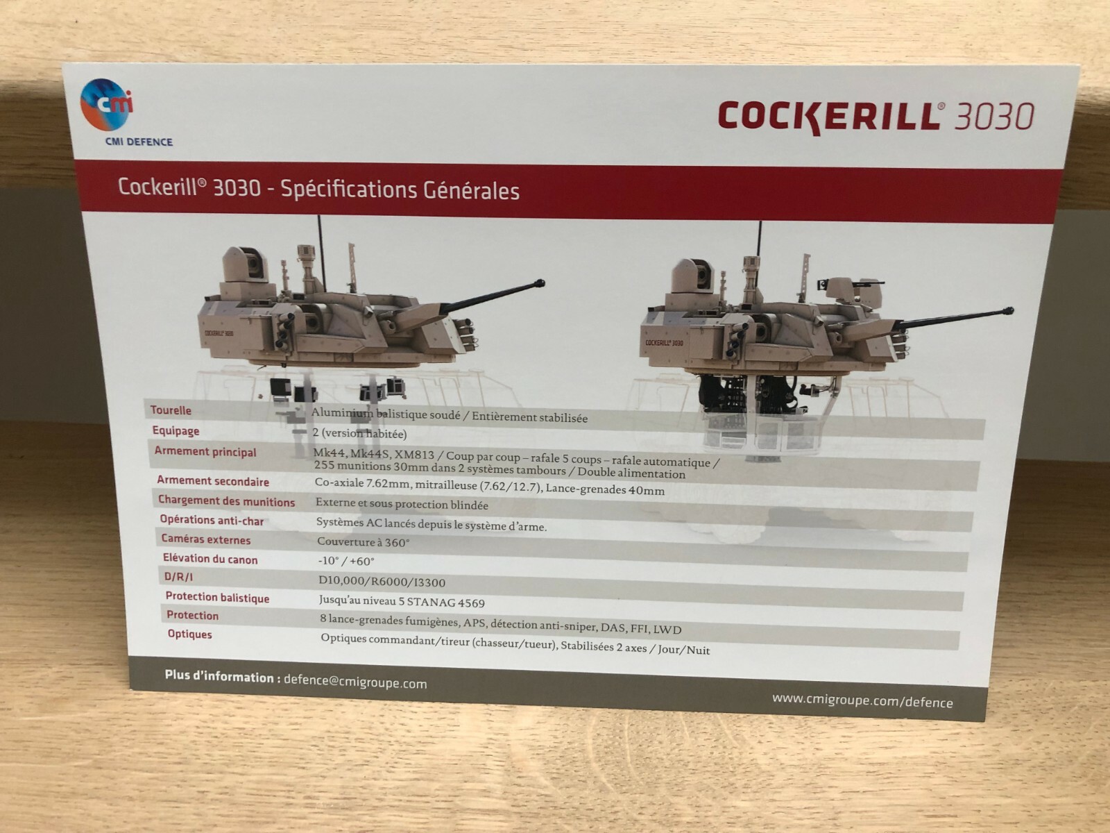 CMI Defence Cockerill (Belgium) 3030 turrets with 30mm gun brochure | eBay