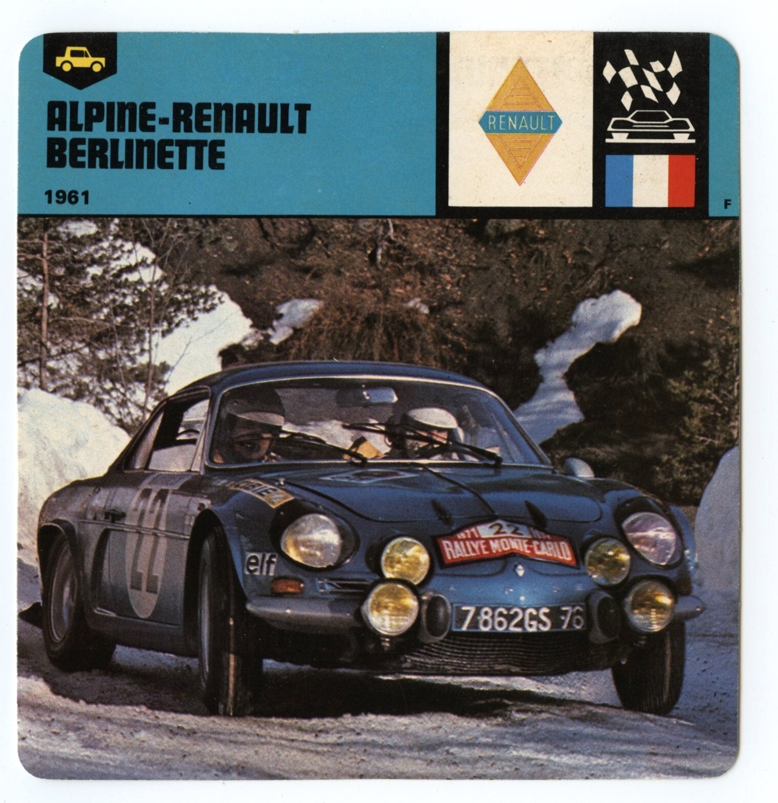 Alpine Renault Berlinette - Racing Competition Edito Service Auto Rally ...