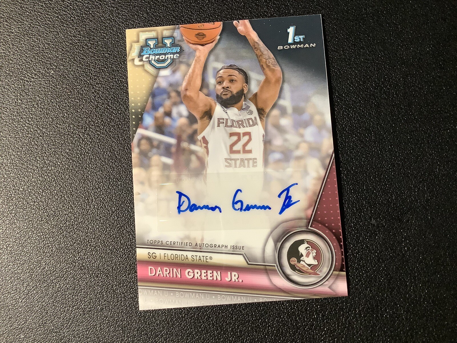 2024 Bowman U Chrome Darin Green Jr Auto Florida State # BCPA-DG | eBay