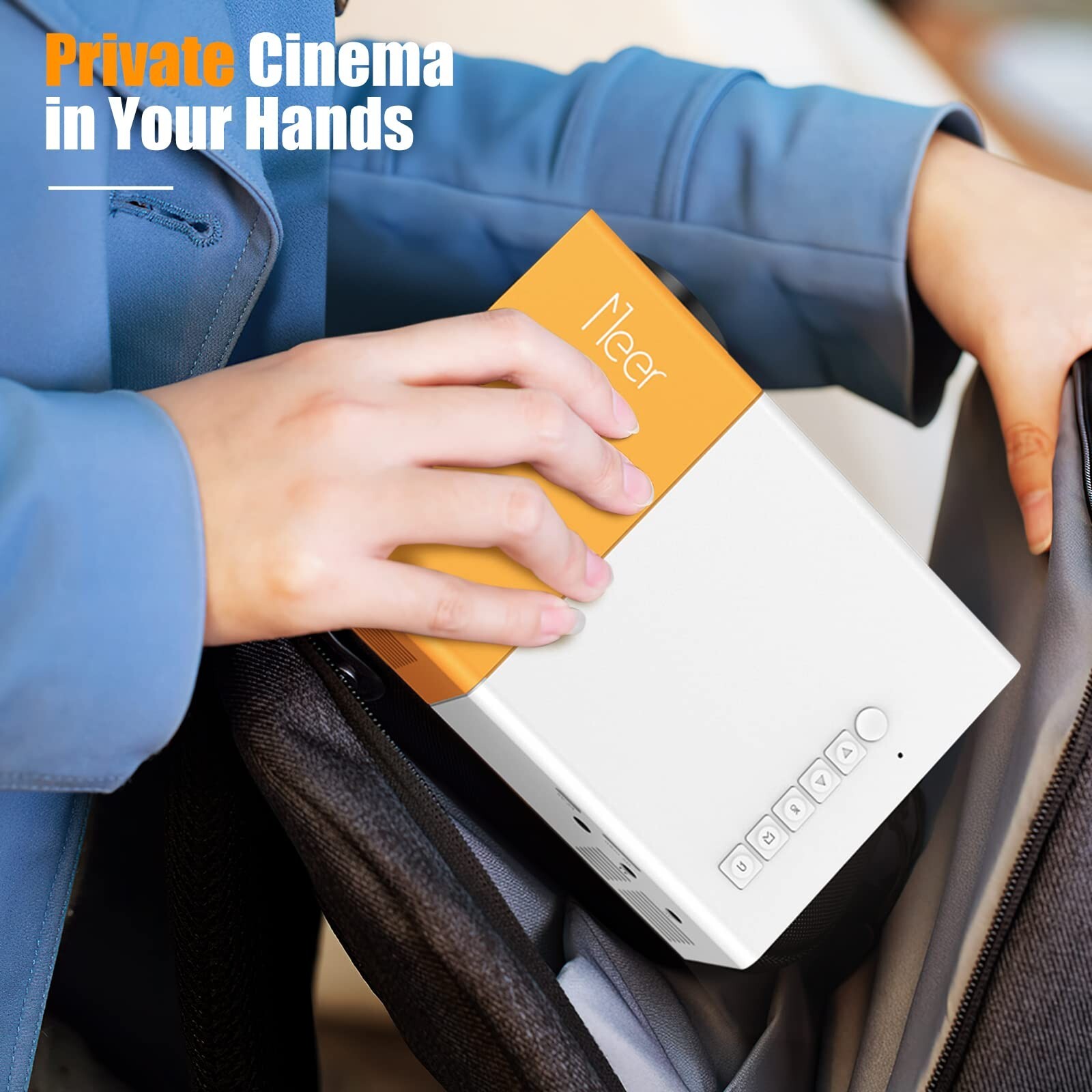 Meer Mini Projector,Portable Movie Projector,Smart Home Projector,Neat ...