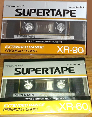 7x REALISTIC Radio Shack SUPERTAPE XR-60 / XR-90 Min Blank Audio ...