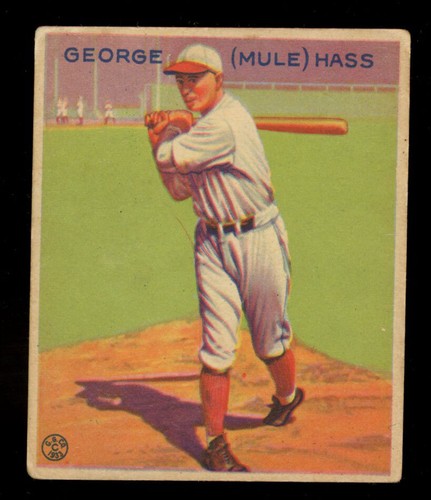 1933 Goudey 219 Mule Haas Chicago White Sox Crease Free | eBay