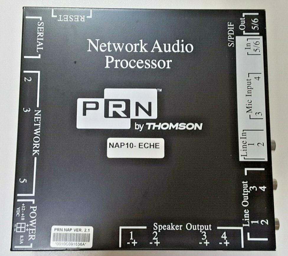 Network Audio Processor, PRN Nap Version 2.1, NAP10-ECHE 95-000027-ARD ...