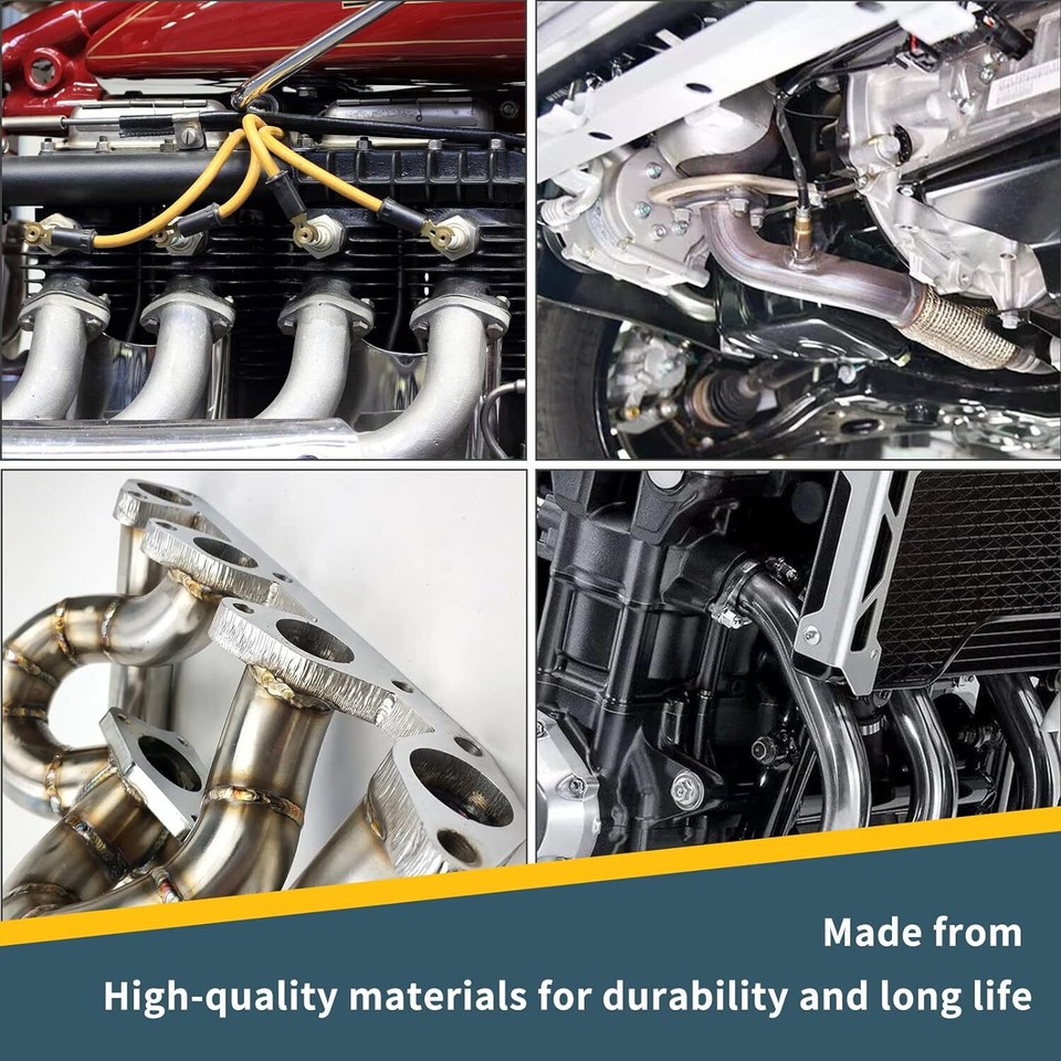 3 BOLTS 3" OD Universal Quick Fix Exhaust Triangle Flange Repair Pipe ...