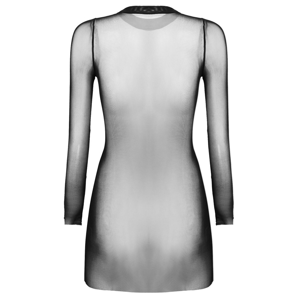 Women's Sexy See-through Dress Mesh Sheer Club Party Bodycon Babydoll ...
