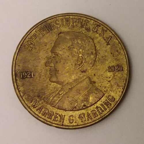 Warren G. Harding 29th President Coin Medal Token 28mm | eBay