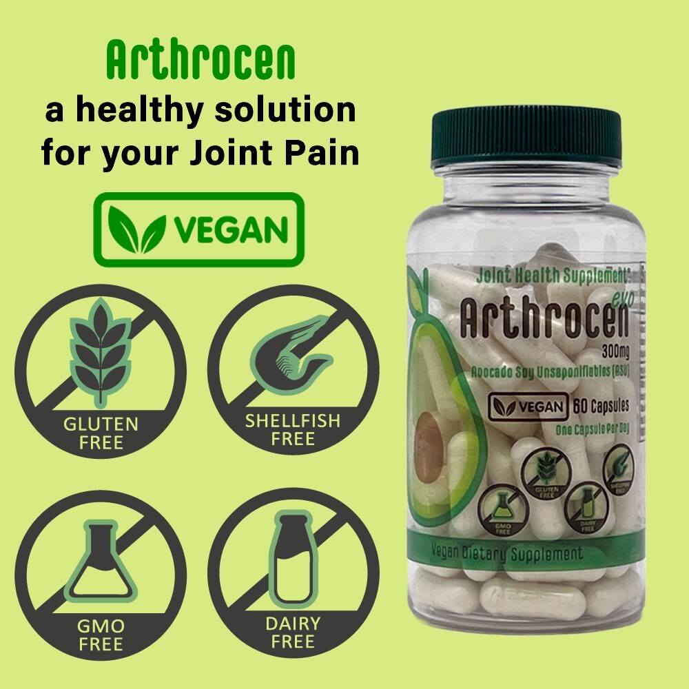 Arthrocen EVO Vegan Joint Health Supplement 300mg ASU (2 Month Supply ...