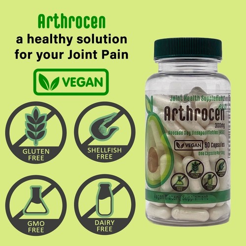 Arthrocen EVO Vegan Joint Health Supplement 300mg ASU (2 Month Supply ...