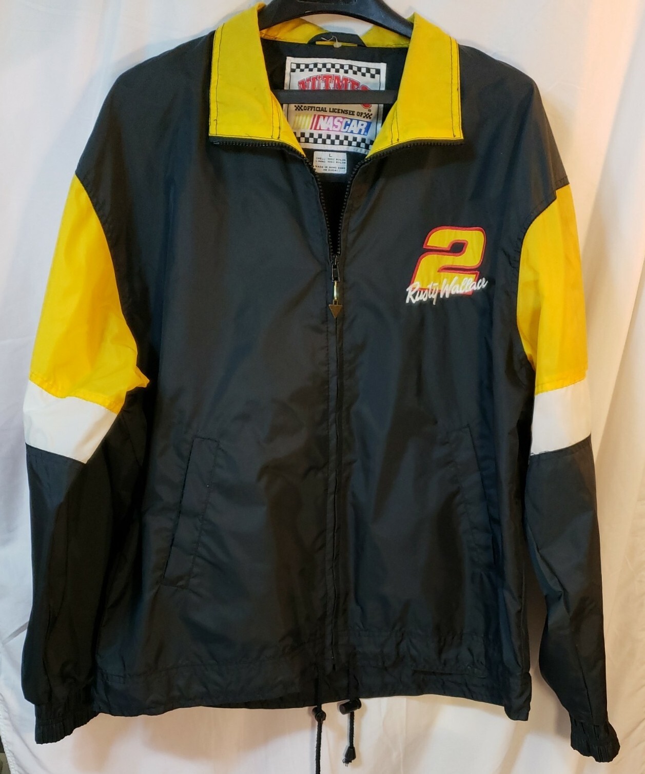 Vintage Nutmeg Official License Of Nascar Men's #2 Rusty Wallace Jacket ...
