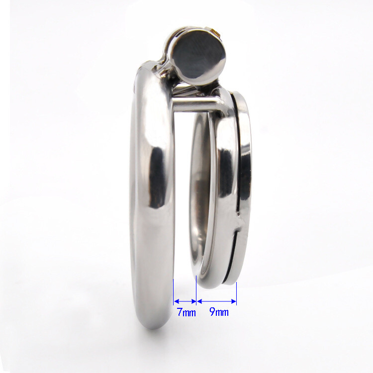 Lock Metal Stainless Steel Male Chastity Cage Device Tube Super Small ...