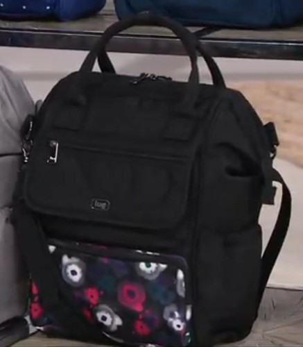 Lug Life Via Convertible Backpack Tote Watercolor Black Crossbody Bag ...