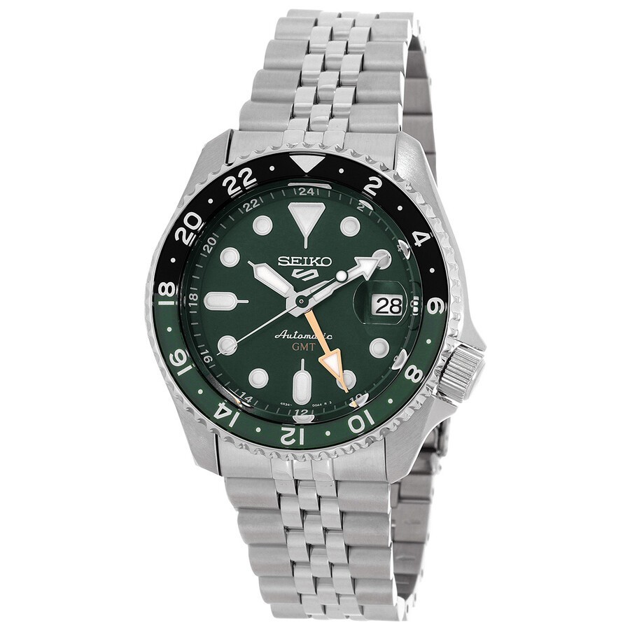Seiko Men's 5 Sports SKX GMT Automatic Green Dial Watch - SSK035K1 NEW ...