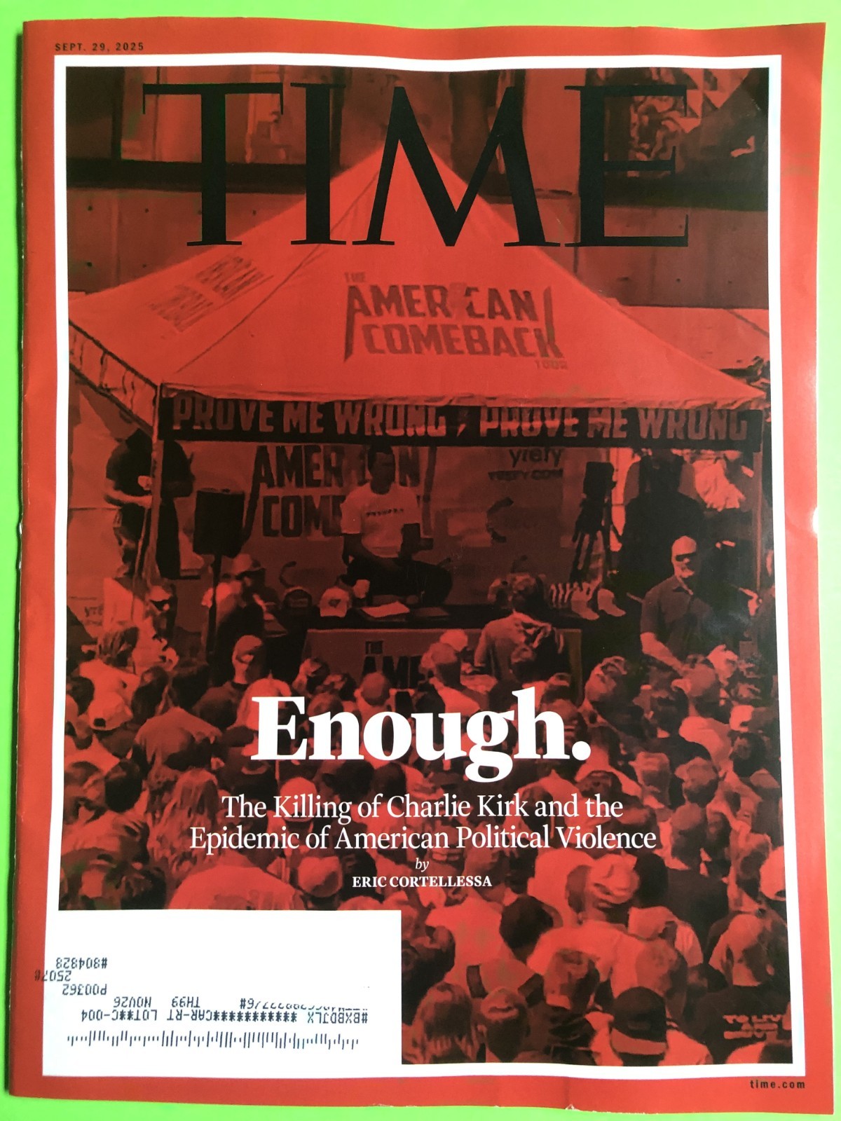Time Magazine - September 29, 2025-The Killing of Charlie