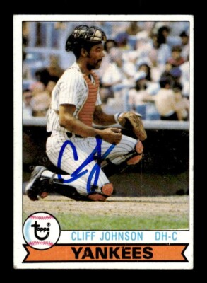 CLIFF JOHNSON SIGNED 1979 TOPPS BASEBALL #114 - NEW YORK YANKEES | eBay