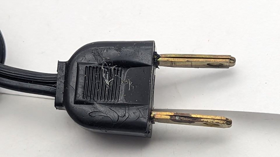 2-Pin Radio Power Cord for Vintage Radios And Others RARE NOS OLD STOCK ...