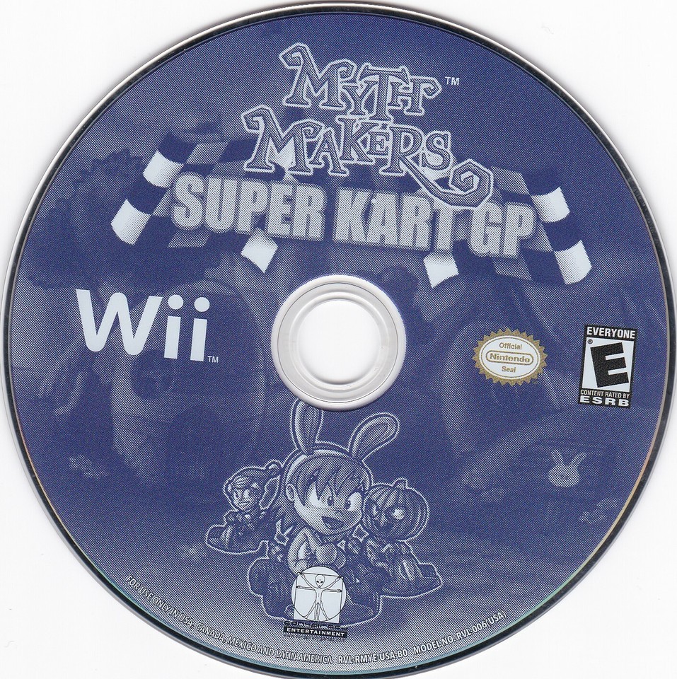 Myth Makers: Super Kart GP (Nintendo Wii, 2007) **DISC ONLY ...