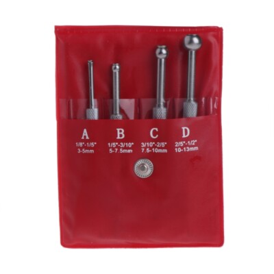 4x Small Hole Bore Gauge Set Full Ball Type Gage 1/8~1/2" 0.125 - 0.5 ...