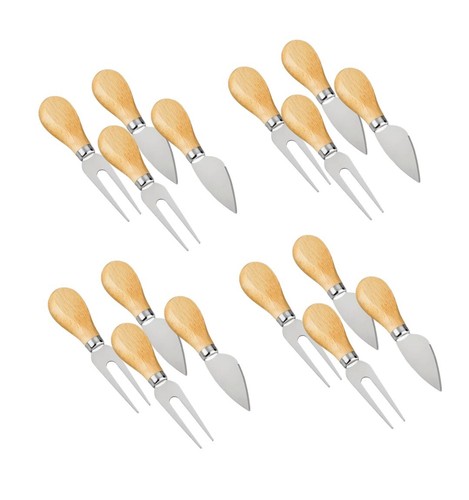 16 Pcs Cheese Knives Set - Cheese Knife And Cheese Fork For Cheese ...