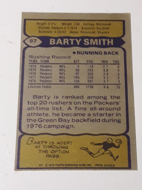 1979 Topps - #97 Barty Smith for sale online | eBay