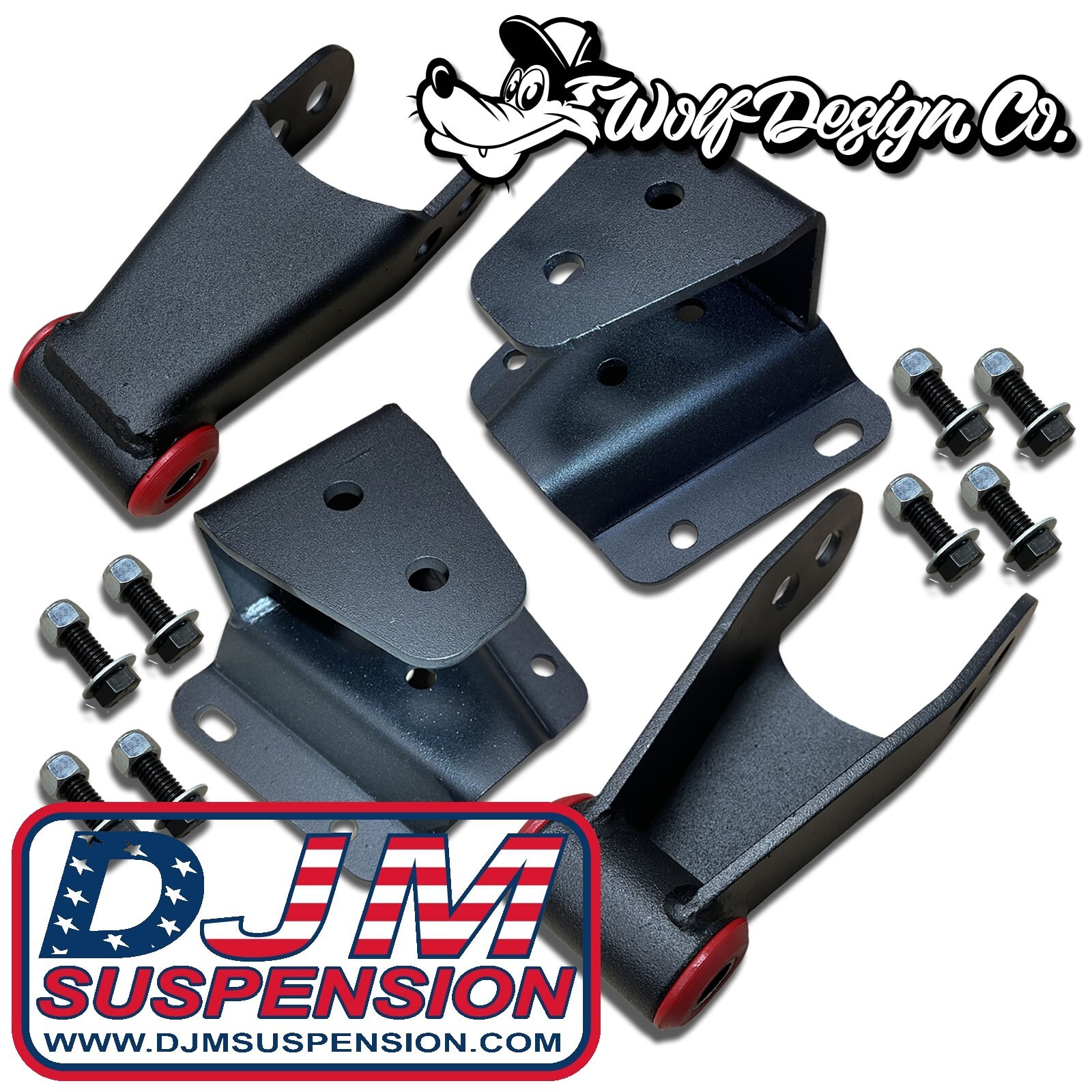 1965-1972 Ford F100 4" Drop Kit Leveling Lowering Shackles Hangers DJM ...