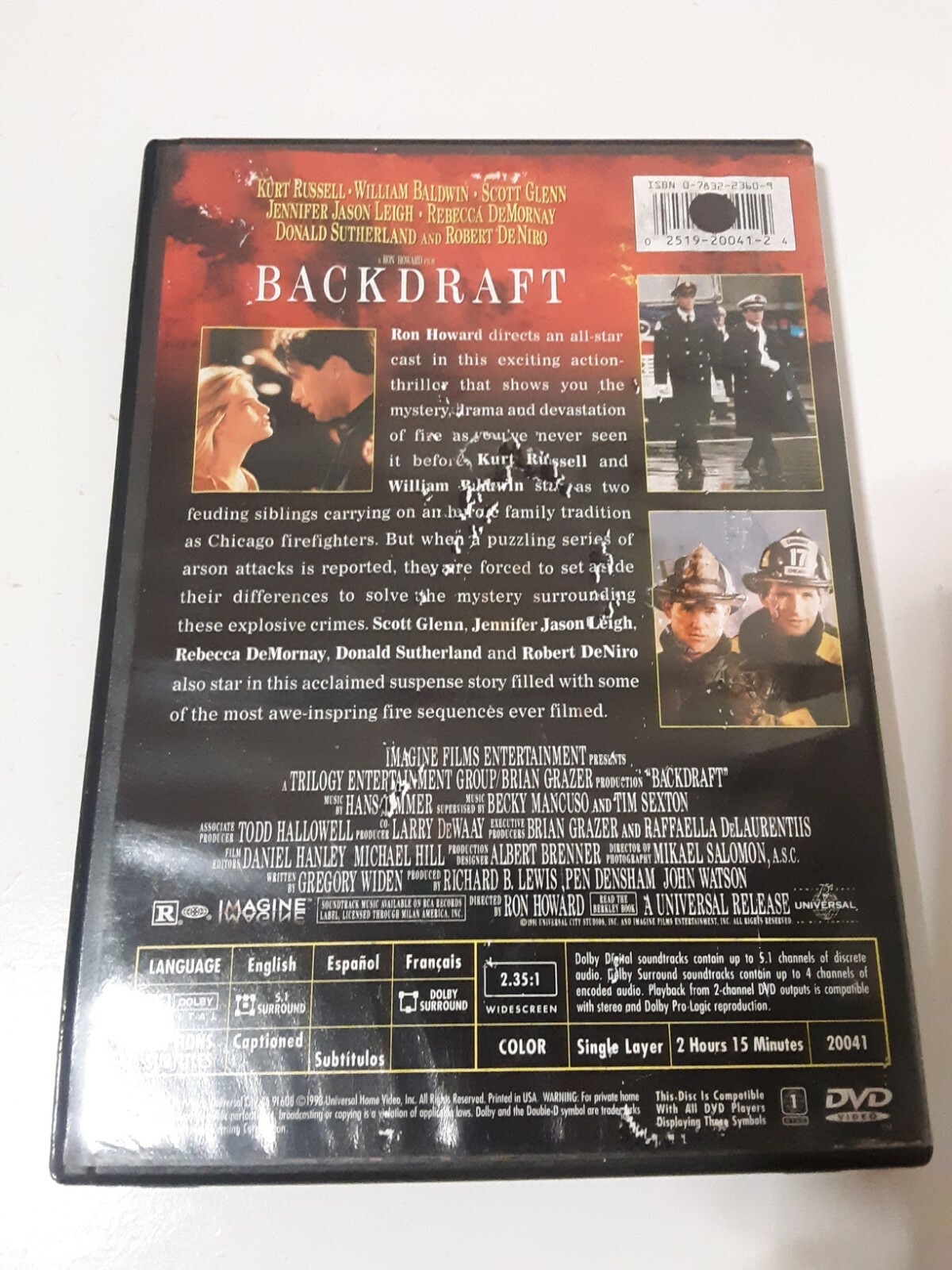 Backdraft DVD | eBay