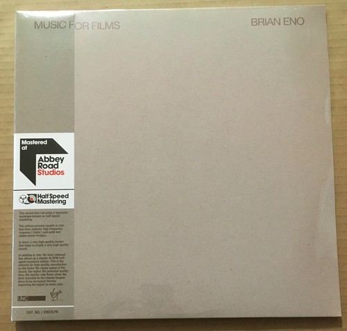 BRIAN ENO Music For Films LIMITED 180 GRAM HALF SPEED MASTER Vinyl 2 LP ...