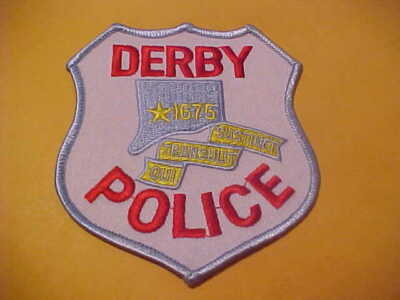 DERBY CONNECTICUT POLICE PATCH SHOULDER SIZE UNUSED | eBay