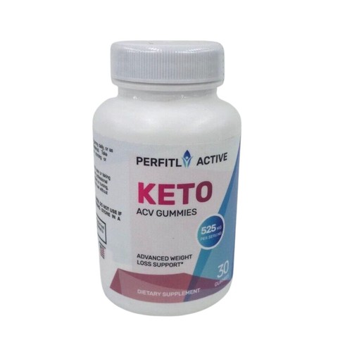 Perfitly Active Keto ACV Gummies 525mg 30ct Weight Loss Support USA Exp ...