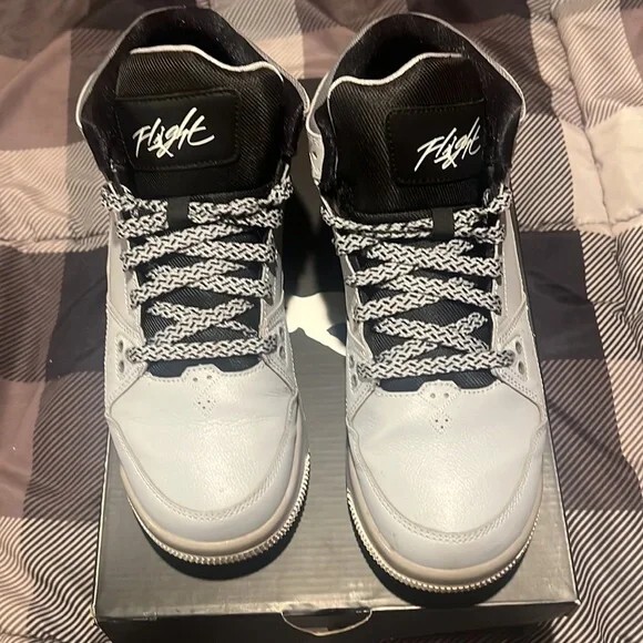 Jordan Nike Men's Flight Origin Wolf Grey/White/Black… - Gem