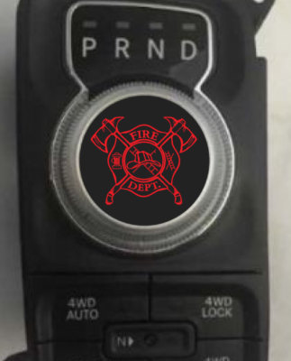 Fits Ram Fire Fighter Red Maltese Emblem Shift Knob Decal Sticker ...