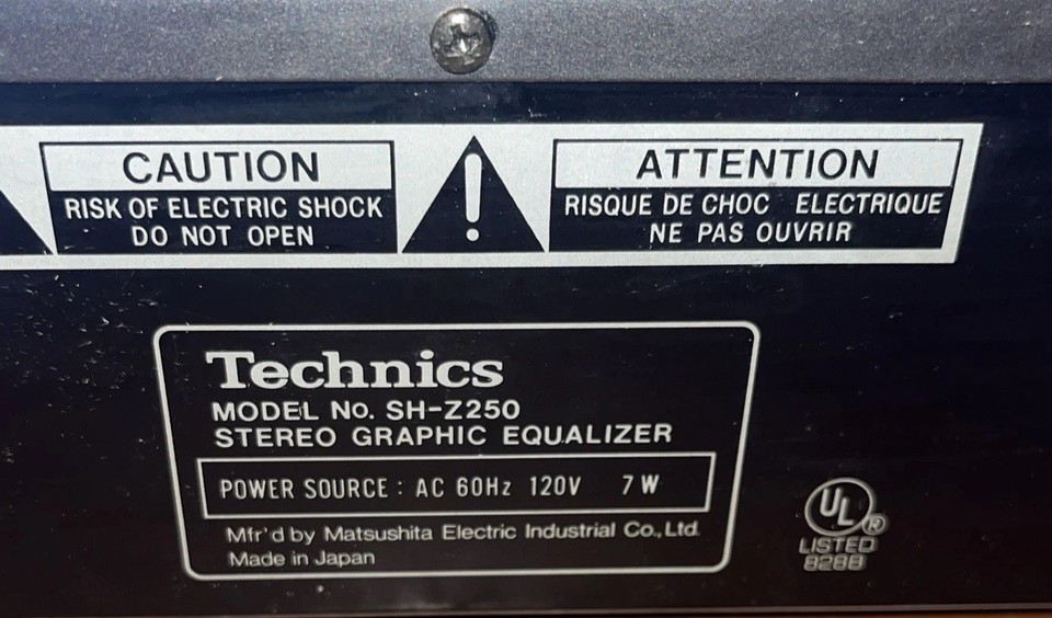 Technics SH-Z250 Equalizer & ST-Z550 FM/AM Stereo Tuner Tested And ...